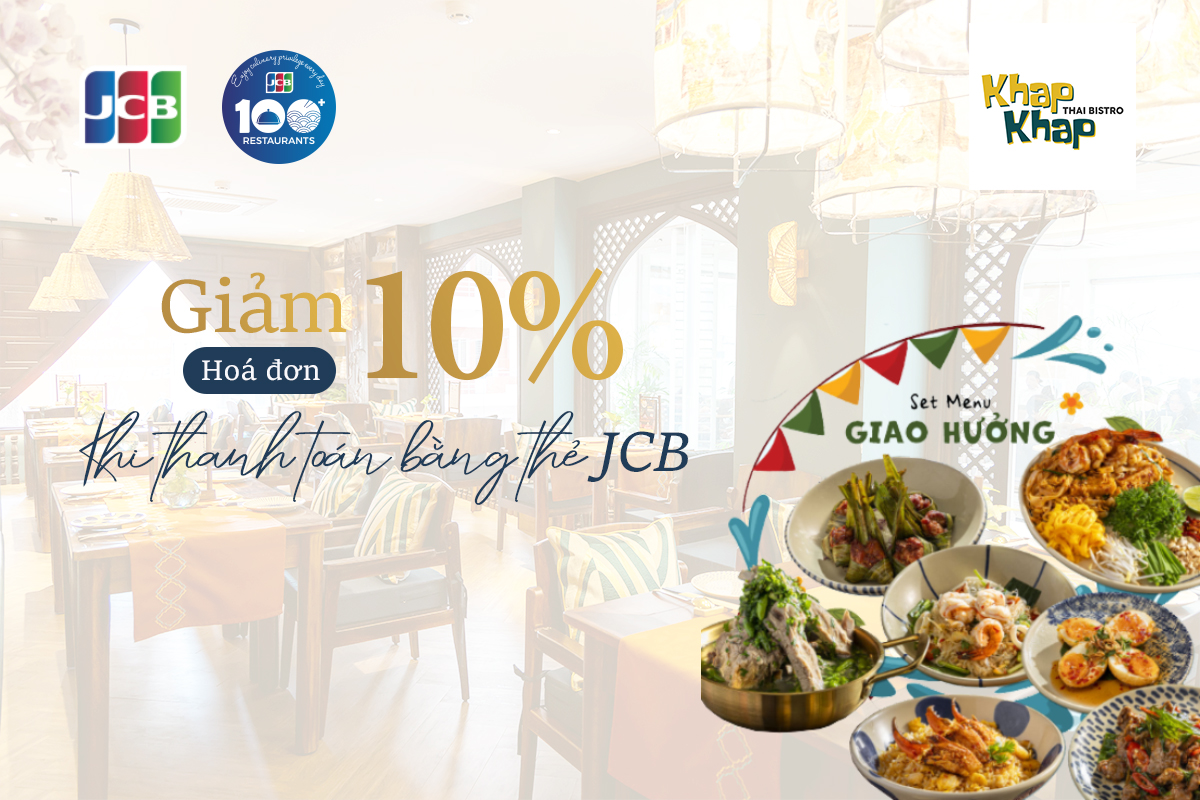Giảm 10% tại nhà hàng KHAP KHAP-Thai Bistro